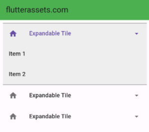 How to create FAQ page with ExpansionTile in Flutter