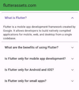 How to create FAQ page with ExpansionTile in Flutter